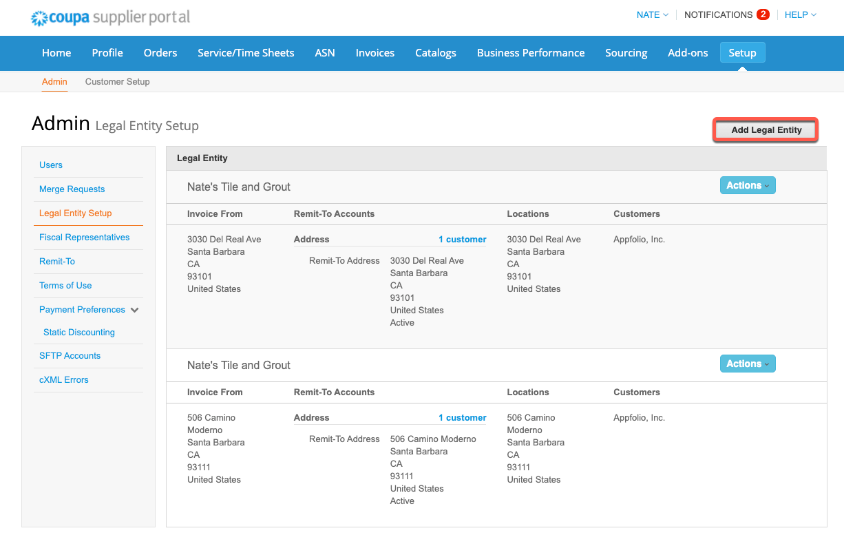 Setting Up a Legal Entity
